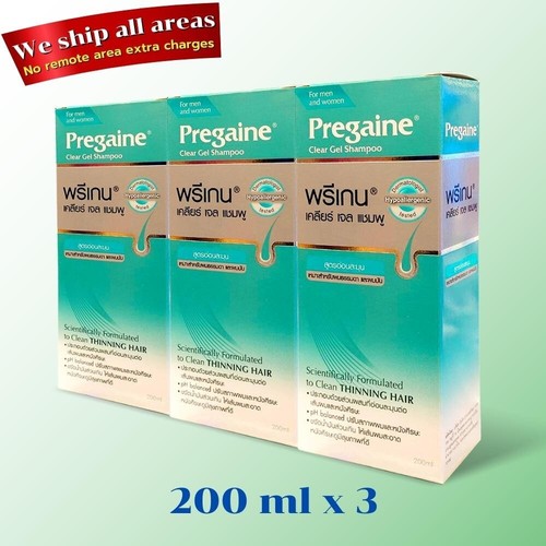 Pregaine Clear Gel Shampoo for Thinning Hair Clean Healthy Men Women ...