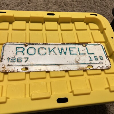 1967 Rockwell North Carolina License Plate Topper | eBay