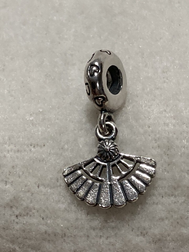 GENUINE Pandora Fan Dangle Charm Retired | eBay
