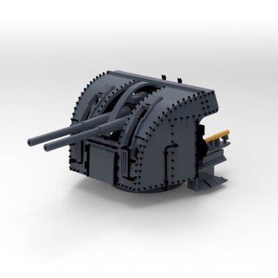 LY013A 1:200 Royal Navy 102mm /45 QF HA MkXVI Twin AA Gun | eBay