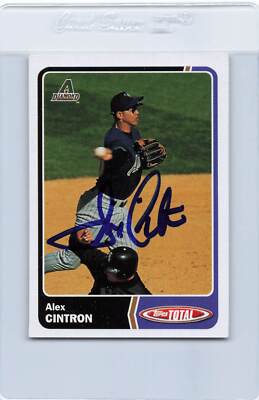 2003 Topps Total #566 Alex Cintron Diamondbacks Signed Auto *H6995 | eBay