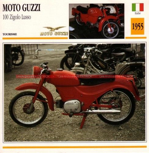 MOTO GUZZI 100 Zigolo Lusso 1955 : Fiche Moto #001575 | eBay