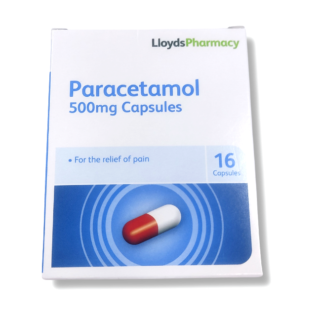 Paracetamol 500mg Capsules - 16 Capsules| Pain Relief Brand may vary ...