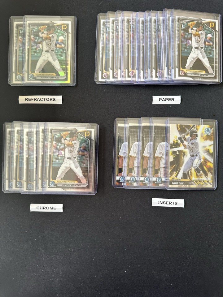 2024 Bowman Draft Konnor Griffin 25-Rookies: Refractors, Paper, Chrome ...