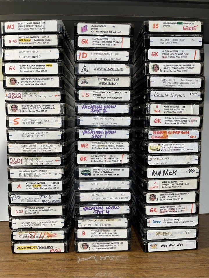 Lot Of 54 ITC Scotchcart II Broadcast Tape Carts, All Good 40 & 70 ...