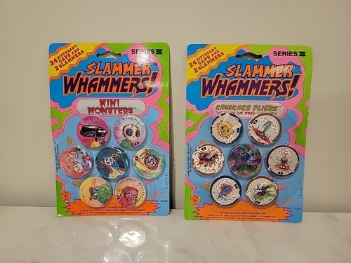 Unopened Vintage Slammer Whammers Pogs Caps Mini Monsters Kamikaze ...