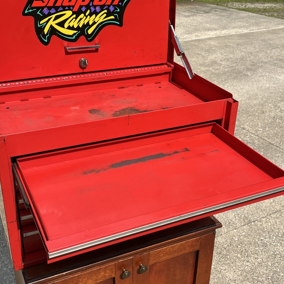 Vintage Snap-On 5-Drawer Fold Over 2-Handle Mechanics Bench Tool Box ...