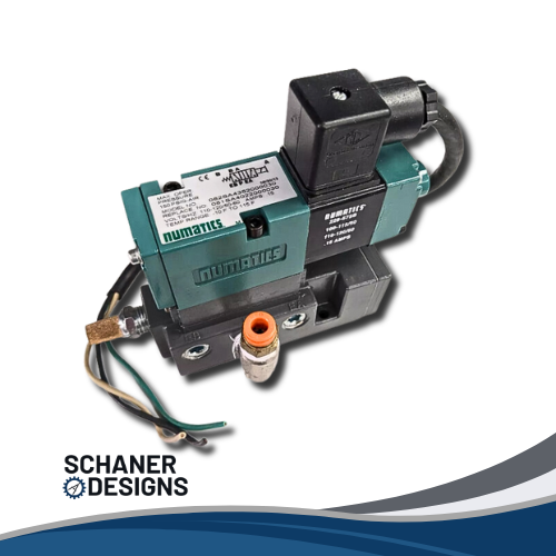120VAC Solenoid Valve 5-Port (4-Way) Spring Return, Directional Control ...