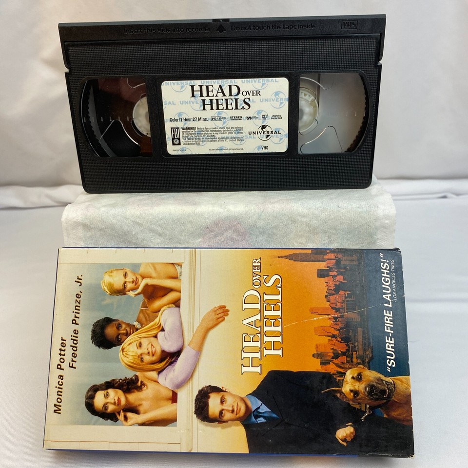 Head Over Heels VHS (Universal, 2001) Starring Freddie Prinze Jr ...