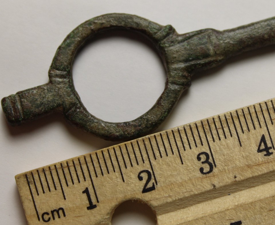 Rare Ancient Roman bronze senator's voting stick ring with bird ...