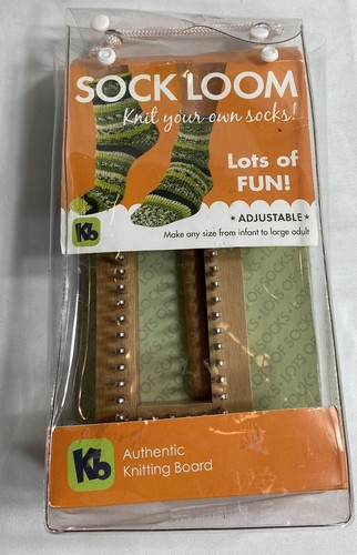 Kb Knitting Board Adjustable Sock Loom Makes Infant to Adult DVD | eBay