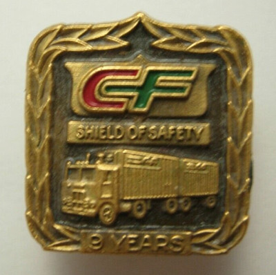 CF Consolidated Freight Enameled 9 Year Safe Driver Pin - Jostens Maker ...