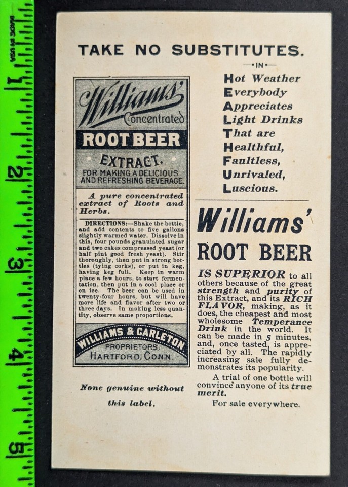 Vintage William's Root Beer Soda Drink Kids Playing Trade Card | eBay
