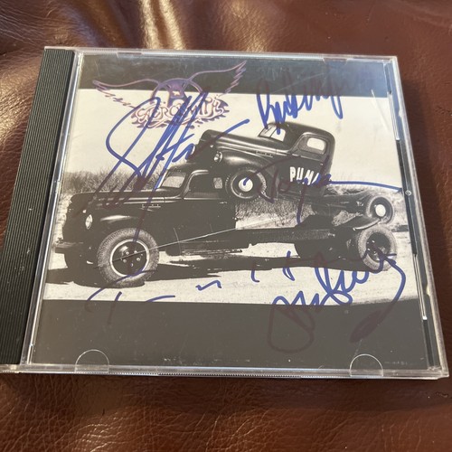 SIGNED Aerosmith Pump CD Steven Tyler Joe Perry | eBay