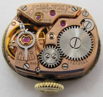 Lady Omega 482 17 jewels 2 adj. watch movement for part ... | eBay