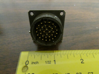 Burndy MS3122E18-32P Circular Connector Male 32-Pin Panel Square Flange ...