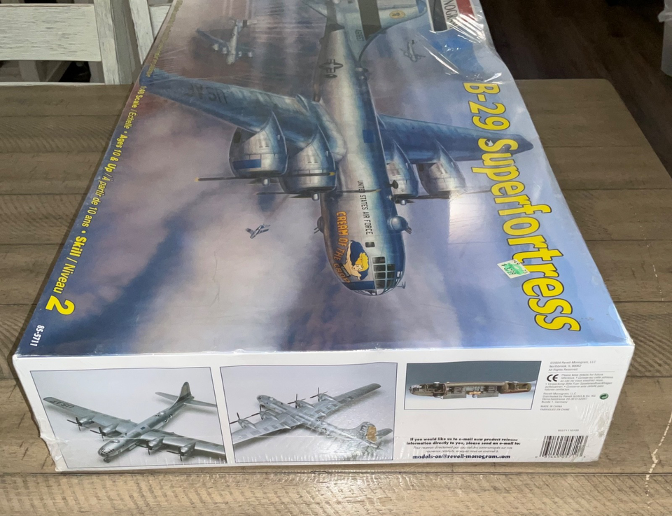 2004 Revell 1/48 USAF B-29 Superfortress Model Bomber Plane 85-5711 | eBay