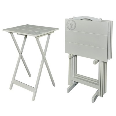 Linon Home Compass Tray Table Set | eBay