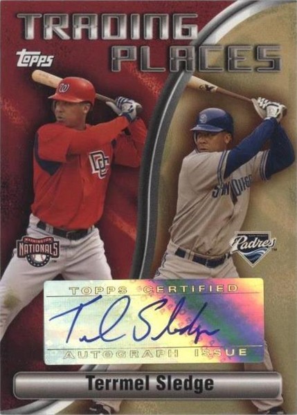 2006 Topps - Trading Places Autographs #TPA-TS Terrmel Sledge (AU) for ...