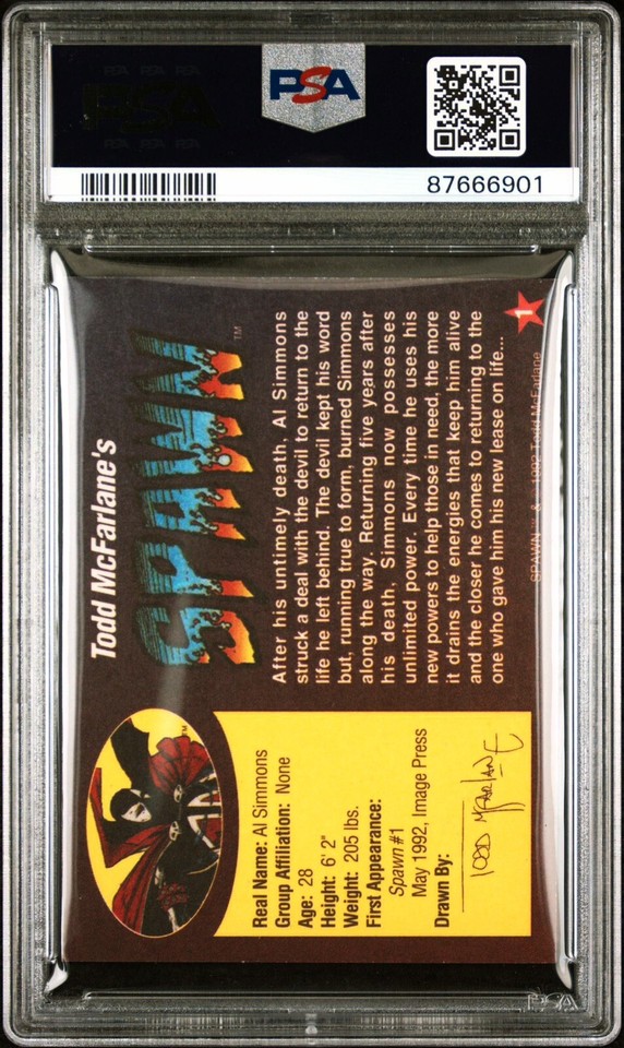 PSA 9 Spawn Wizard Magazine Series 1 Image Todd McFarlane 1992 Platinum Silver | eBay