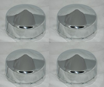 4 CAP DEAL DOME BULLET 8 LUG CHROME WHEEL RIM CENTER CAP 5.125" BORE 2. ...