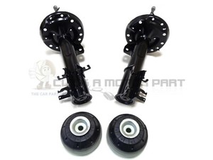 VAUXHALL CORSA D FRONT SUSPENSION 2 SHOCK ABSORBERS & 2 TOP STRUT ...