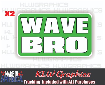 Wave Bro Decal Sticker Turbo Diesel Truck Car JDM Euro 4x4 Offroad ATV ...