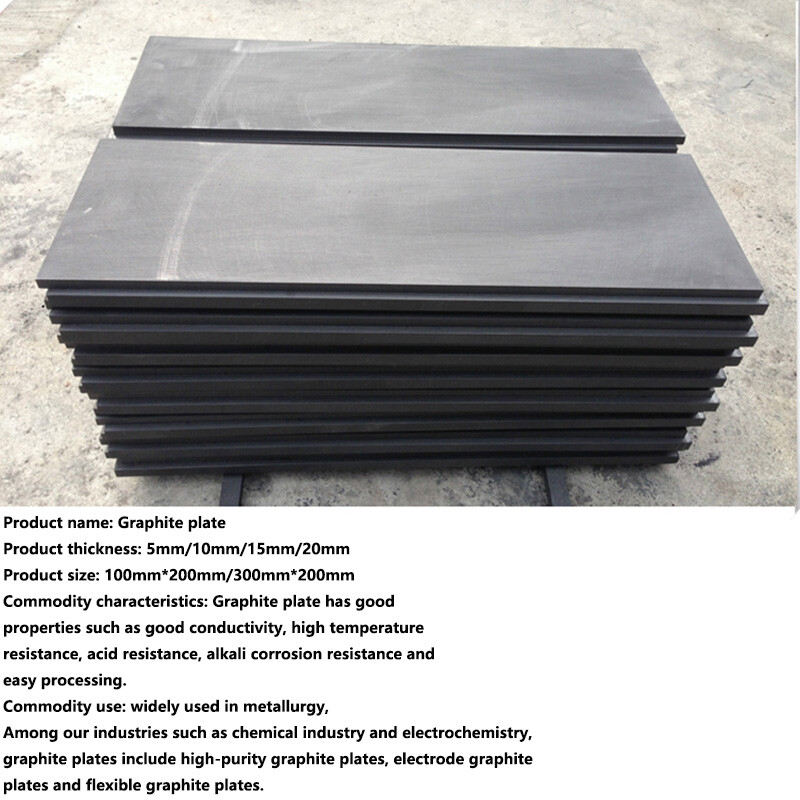 High-Purity Graphite Sheet High Temp Electrode Plate Graphite Block ...