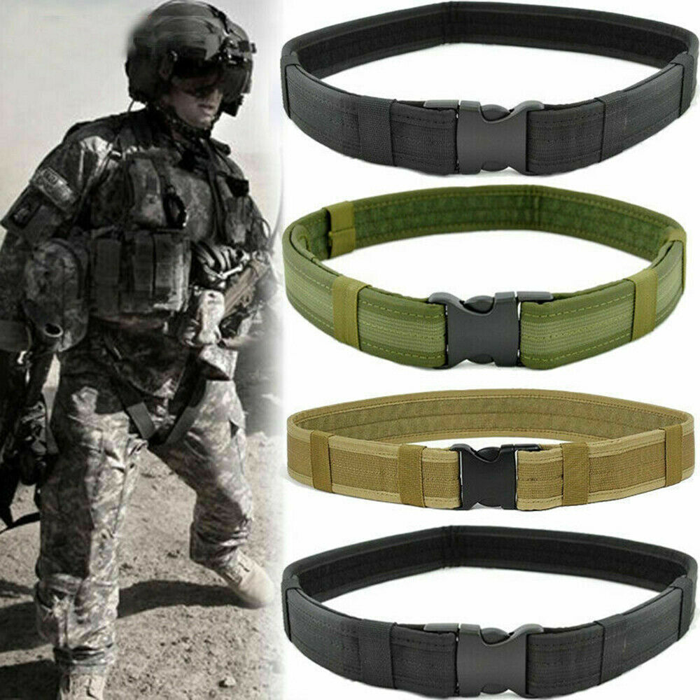 Tactical Combat Gear Security Belt Outdoor Military Adjustable Heavy ...