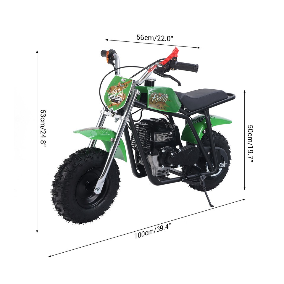 Mini Dirt Bike 40CC 4-Stroke Gas Bike Off-Rode Motor Bike 20MPH For Kid ...