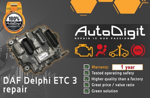 DAF Delphi Delco ETC 3 ECU REPAIR, REFURBISH SERVICE with 1 year ...