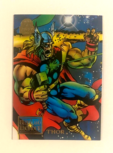 Marvel Universe Trading Card # 59 Thor 1994 Blood And Thunder Norse God ...