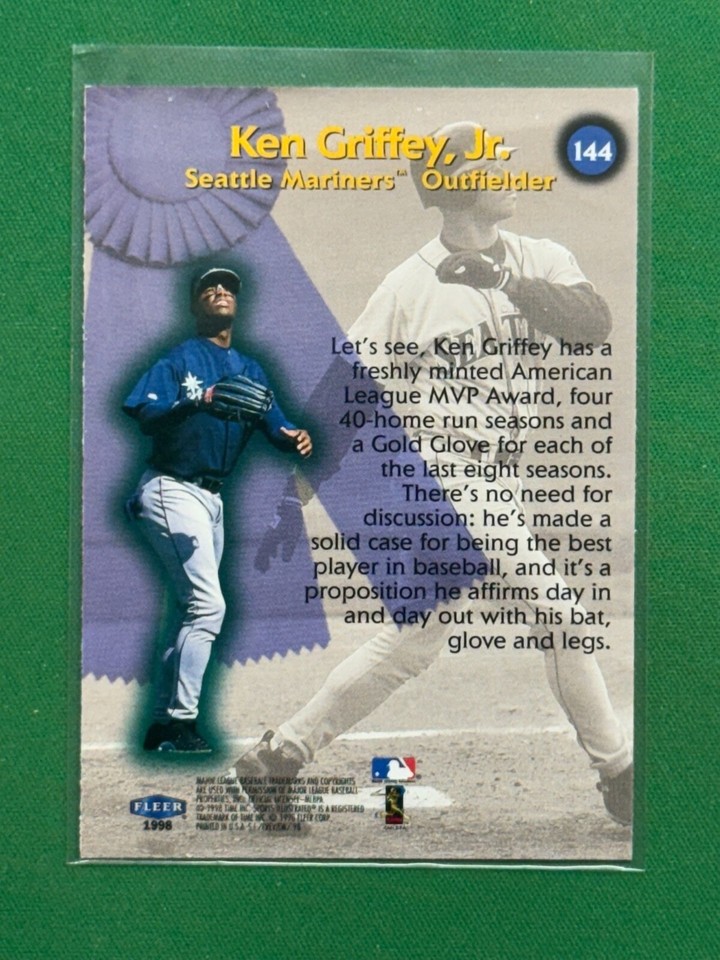 1998 Fleer Sports Illustrated Baseball's Best Overall Player #144 Ken ...