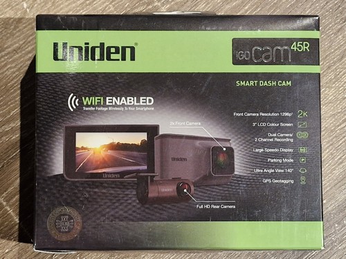 Uniden IGO CAM 45R 2K Smart Dash Cam with FULL HD Rear View Camera and ...