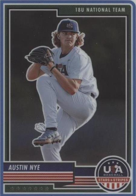 2023 Panini USA Baseball Stars & Stripes - Austin Nye #13 (RC) for sale ...