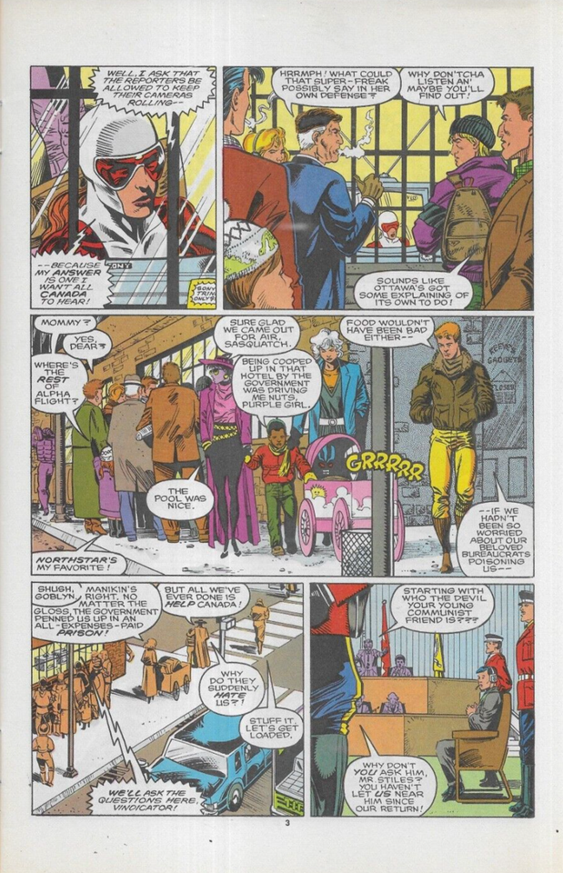 Alpha Flight Comic 61 Copper Age First Print 1988 Bill Mantlo Lee ...