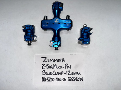 ZIMMER 2-BAR MULTI PIN BLUE CLAMP W/ 2 EXTRAS | eBay