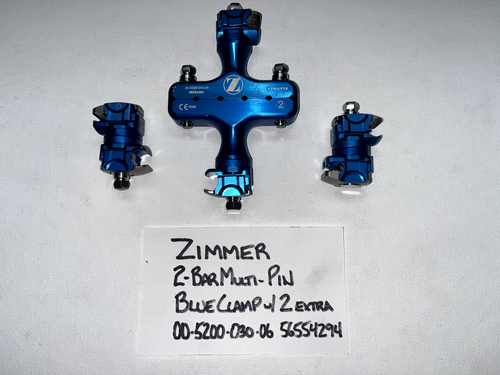 ZIMMER 2-BAR MULTI PIN BLUE CLAMP W/ 2 EXTRAS | eBay