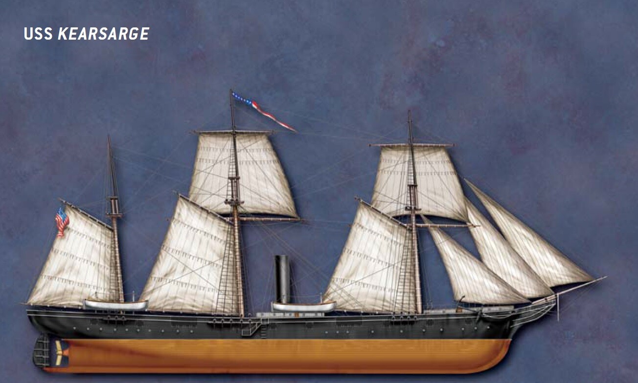 Revell USS Kearsarge 1:96 - Flags and Draft scales for model | eBay