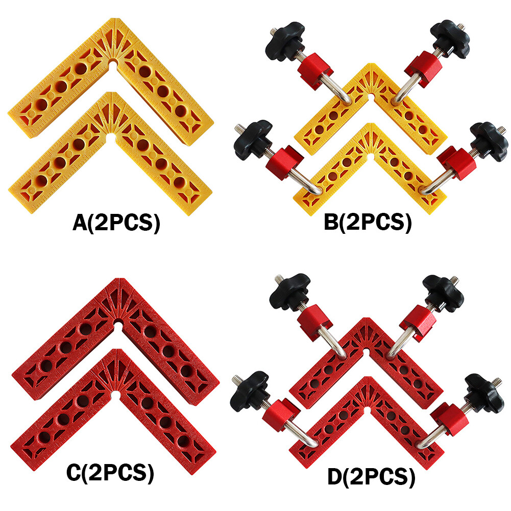 Square Corner Clamping Ruler Plastic 90 Degree L-Shaped Auxiliary ...