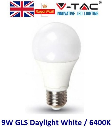 9W= 60W LED GLS Light Bulbs Edison Screw E27 LED GLS Lamp Daylight ...