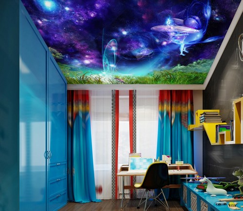 3D Planet Alien A4922 Ceiling WallPaper Murals Wall Print Decal Deco AJ ...