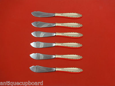 Lace Point by Lunt Sterling Silver Trout Knife Set 6pc HHWS Custom Made ...