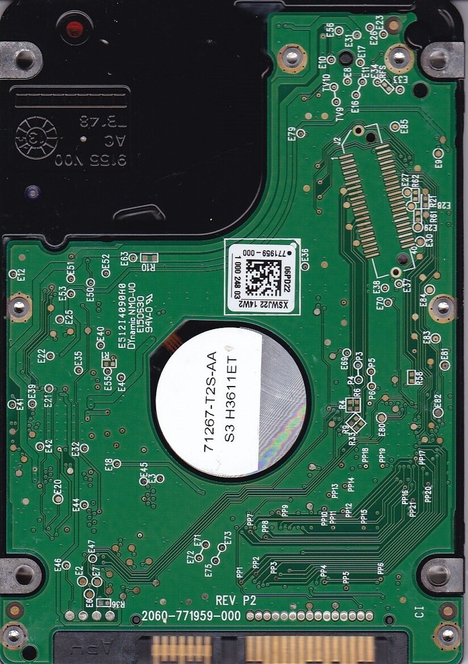 WD WD5000LPVX-22V0TT0 dcm; HBKTJBK sn:WXA1A Malaysia 2013 500GB SATA 2. ...