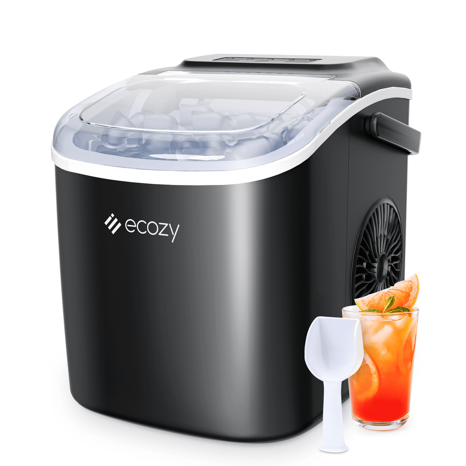 Portable Countertop Bullet Ice Maker Ice Machine with Ice Scoop 26lbs ...