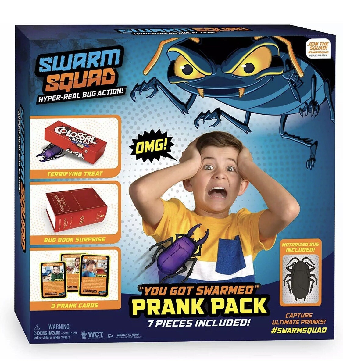 Squirm Squad Hyper Real Bug Action “You Got Swarmed" Prank Pack Kit 7 ...