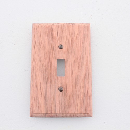 Leviton Unfinished Wood Toggle Switch Cover 1G Wallplate Switchplate ...