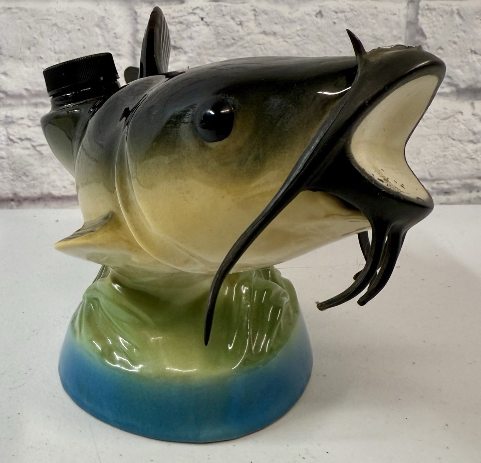 Vintage Jim Beam Whiskey Decanter Catfish Fishing Hall Of Fame 12” | eBay