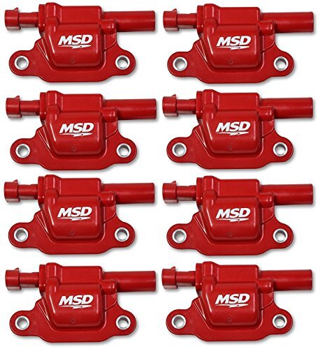 MSD CO. 82668 MSD Coils, 14 & up GM V8 Red Square Set of 8 | eBay
