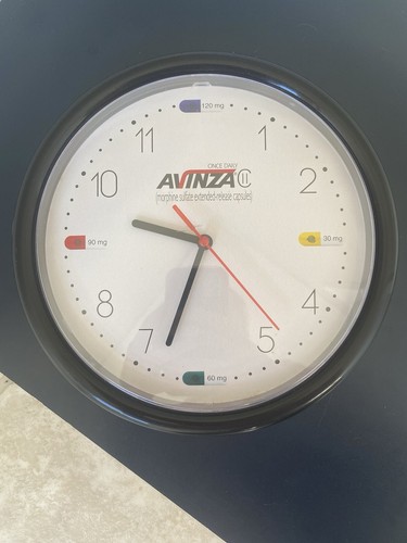 Avinza Morphine Sulfate Pharmaceutical Drug Rep Clock, DISCONTINUED ...